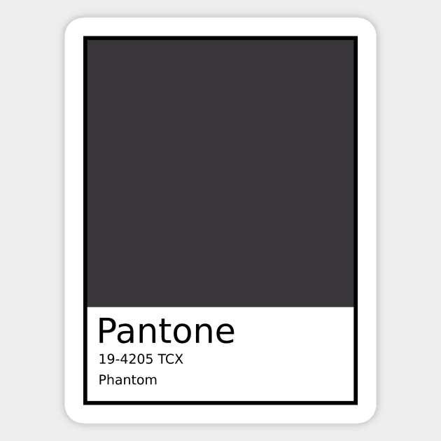 Phantom - Pantone 19-4205 TCX - Pantone Color - Sticker | TeePublic